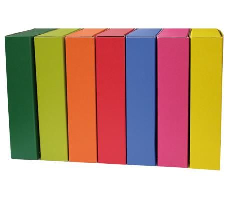 Brefiocart Confezione 5 Scatole Proggetto Dorso 8cm Verde Chiaro 020E7614VC