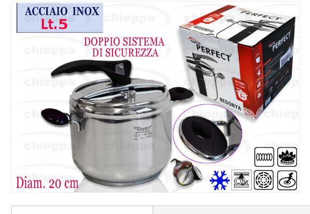 Frescura Pentola A Pressione Begonya 5 Litri Fre-120384