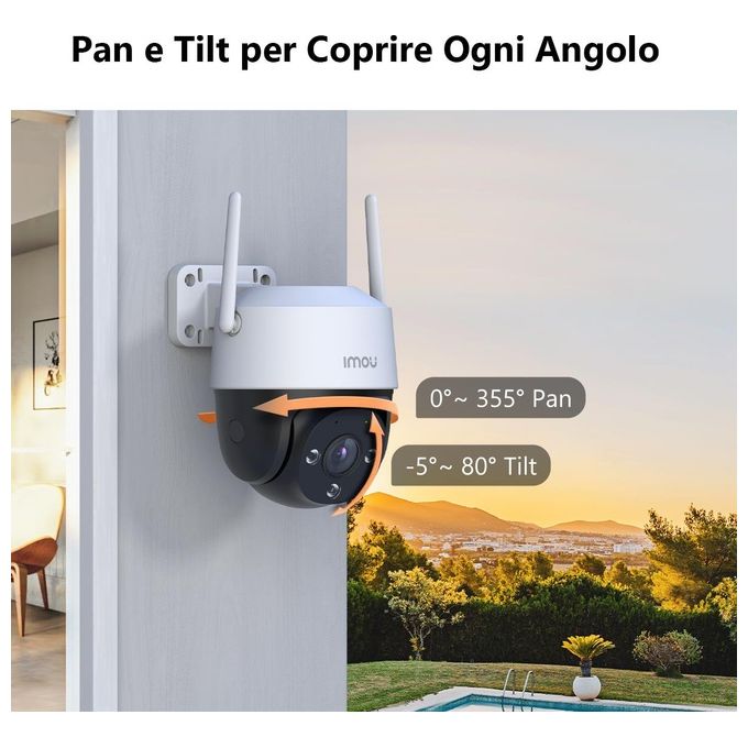 Imou Telecamera Cruiser SE 4mp Motorizzata da Esterno con | Yeppon