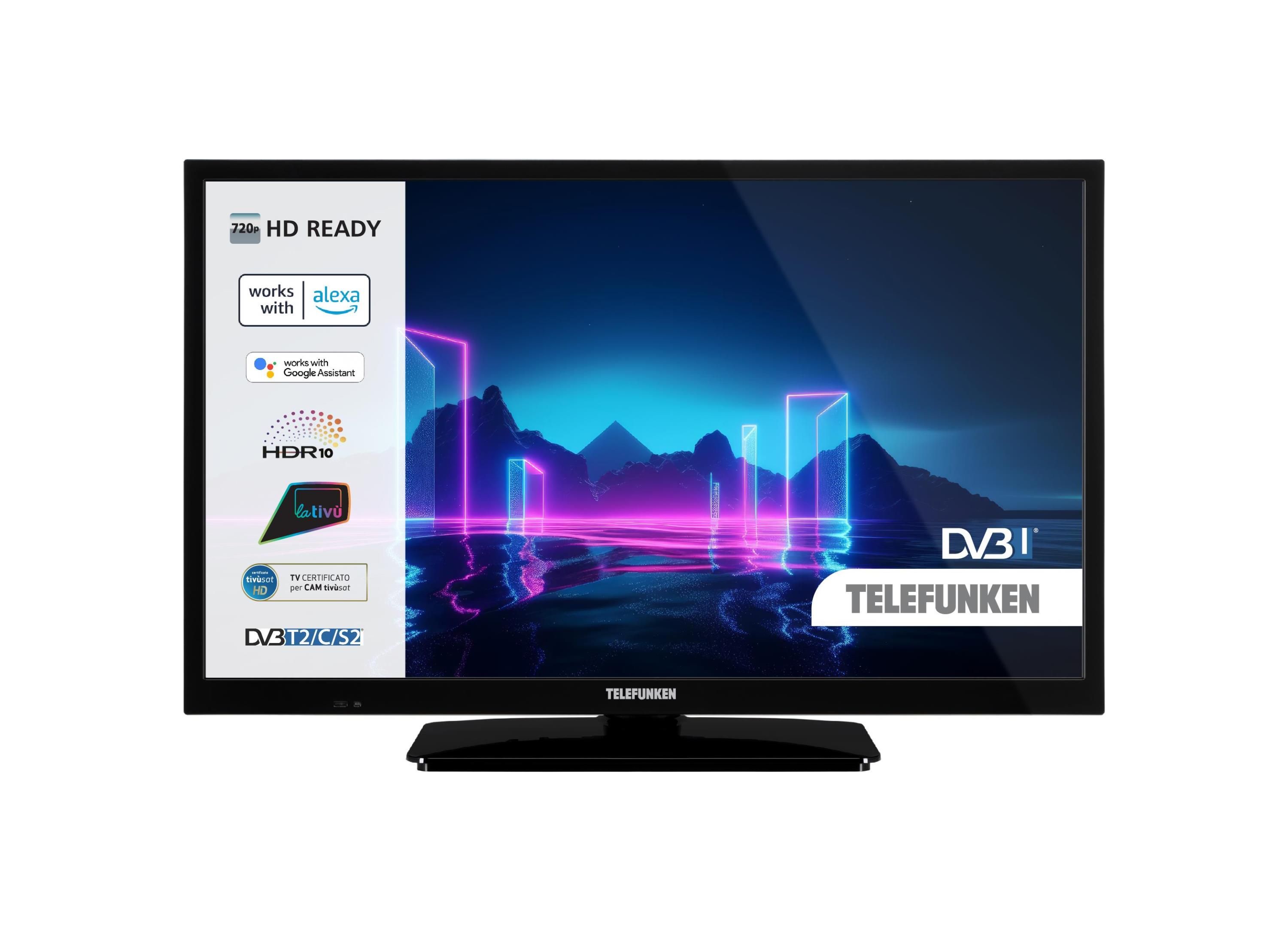 Telefunken TE24550B42V2E Tv Led 24'' Smart Tv Hd Ready NERO | Yeppon